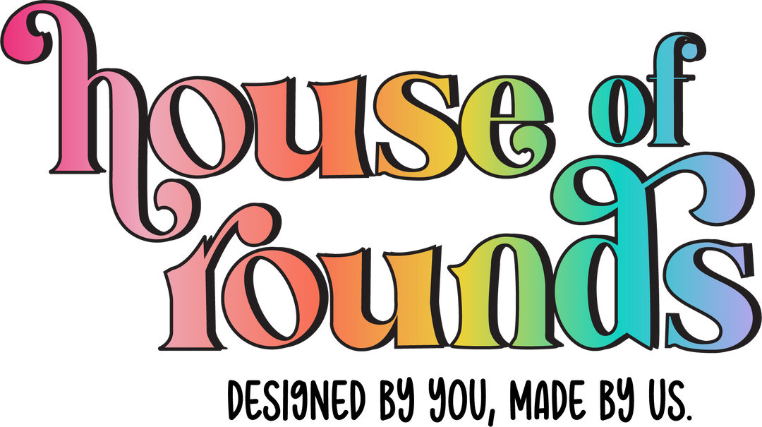 Stacked Sign with BLOCK middle name – houseofroundsfontpreview